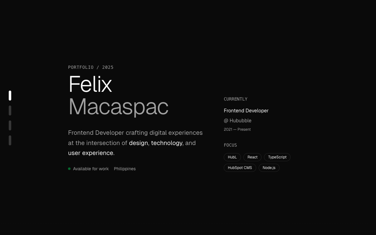 v0 - Minimalist Portfolio - v0 by Vercel